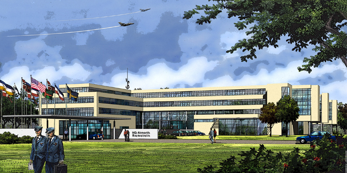 Neubau NATO Friedenshauptquartier Airbase Ramstein - Klett Ingenieur GmbH